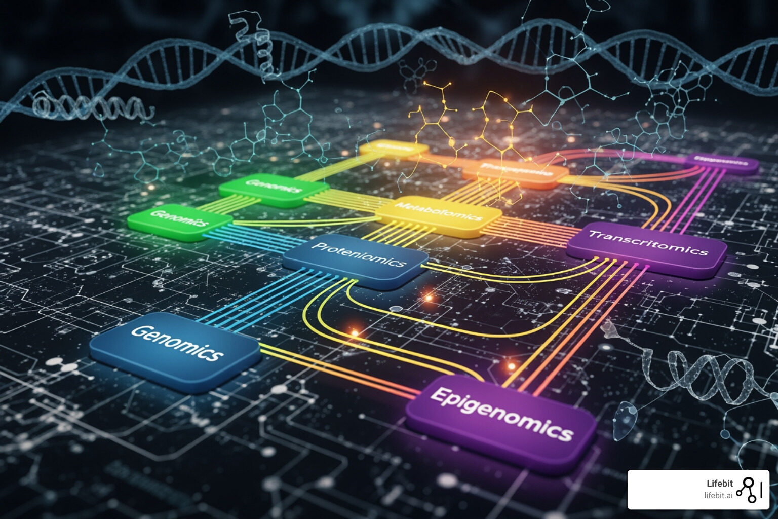 Who provides advanced analytics solutions for multi-omic